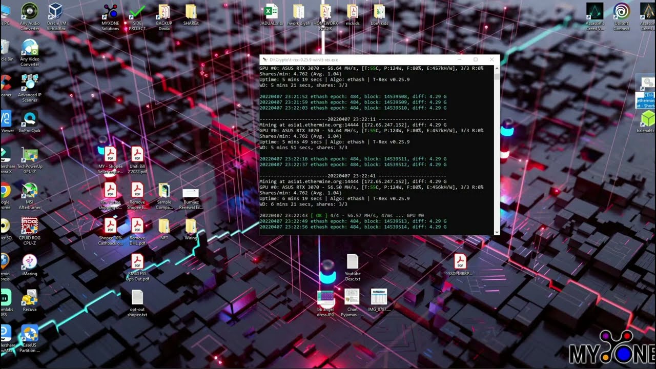 T-Rex Miner 0.25.9 Windows Mining - YouTube