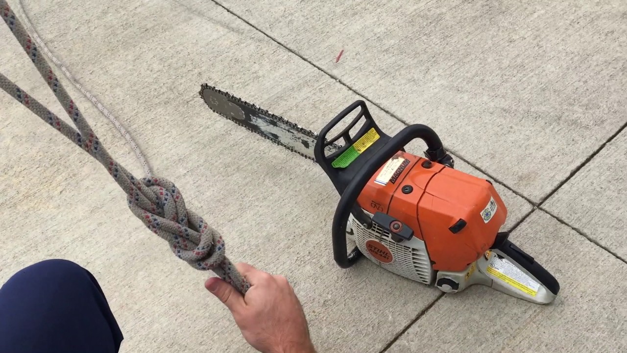 Hoisting a Chainsaw - YouTube