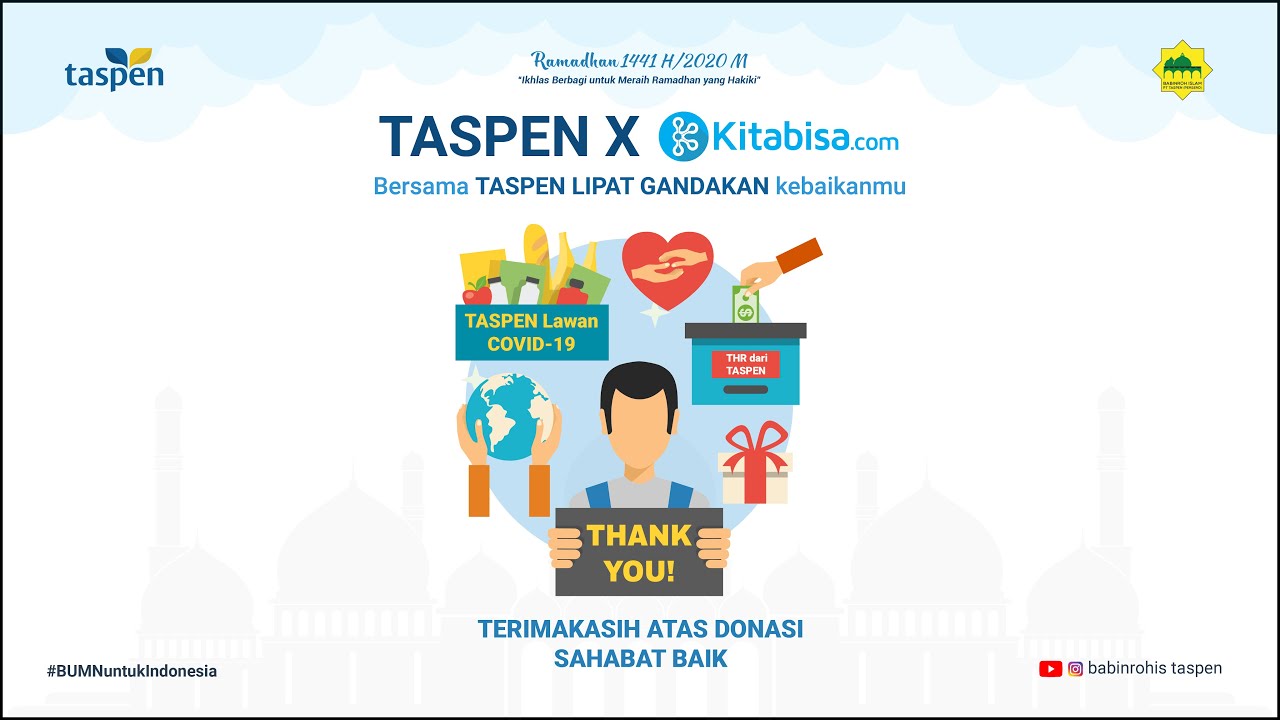 Penyerahan Simbolis Donasi - TASPEN X Kitabisa.com #Hardolnas # ...
