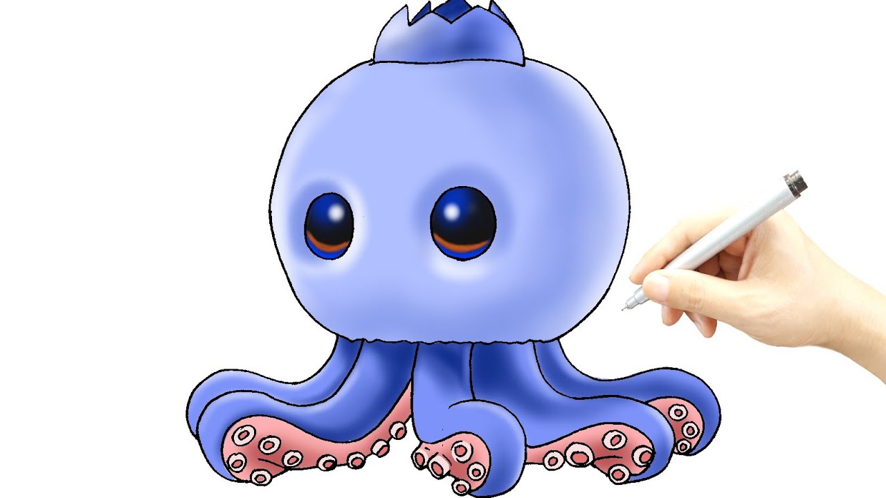 How to draw blueberrinni octopussini brainrot | step by step - YouTube