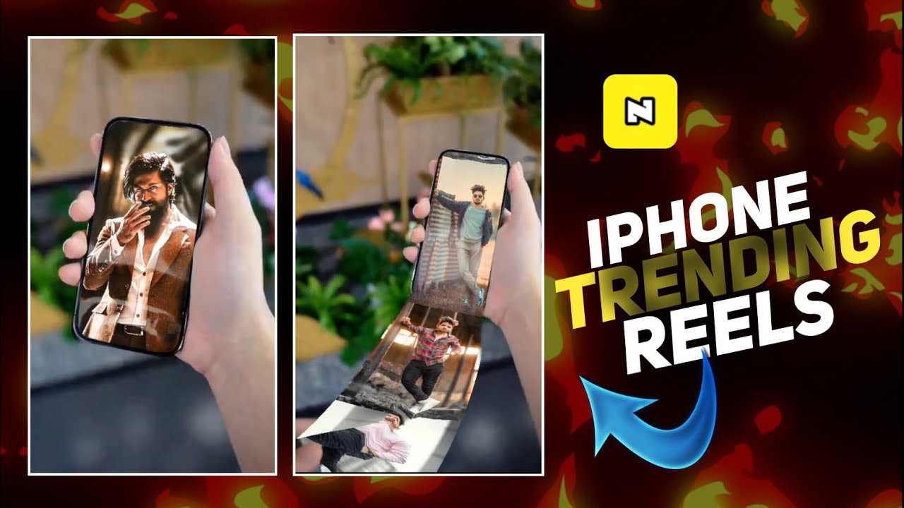 iPhone scroll images reels editing in noizz app || Trending reels ...