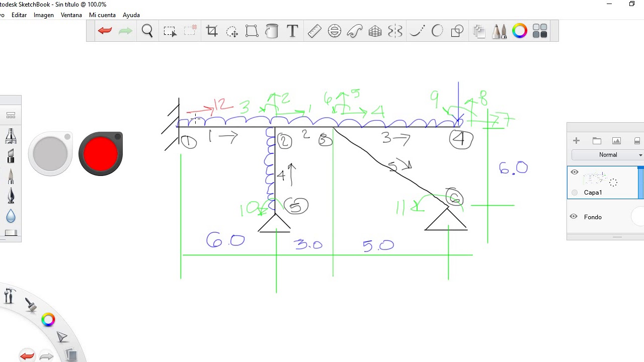 Análisis de marcos con MathCad - YouTube