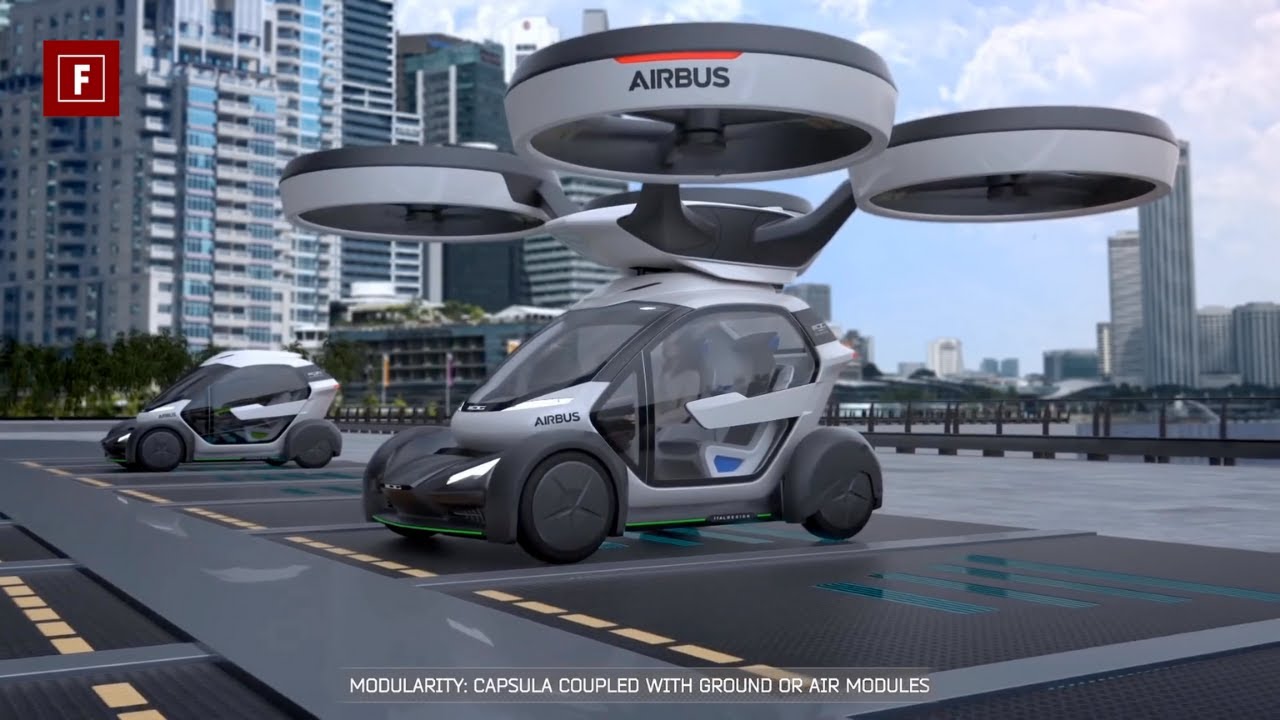 The Airbus Pop up Flying Car - YouTube