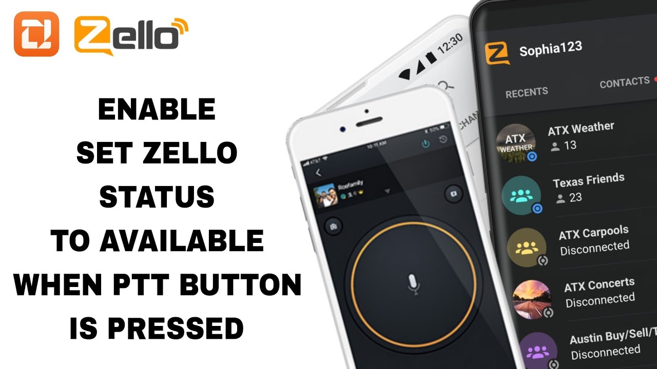 How To Enable Set Zello Status To Available When Ptt Button Is Pressed ...