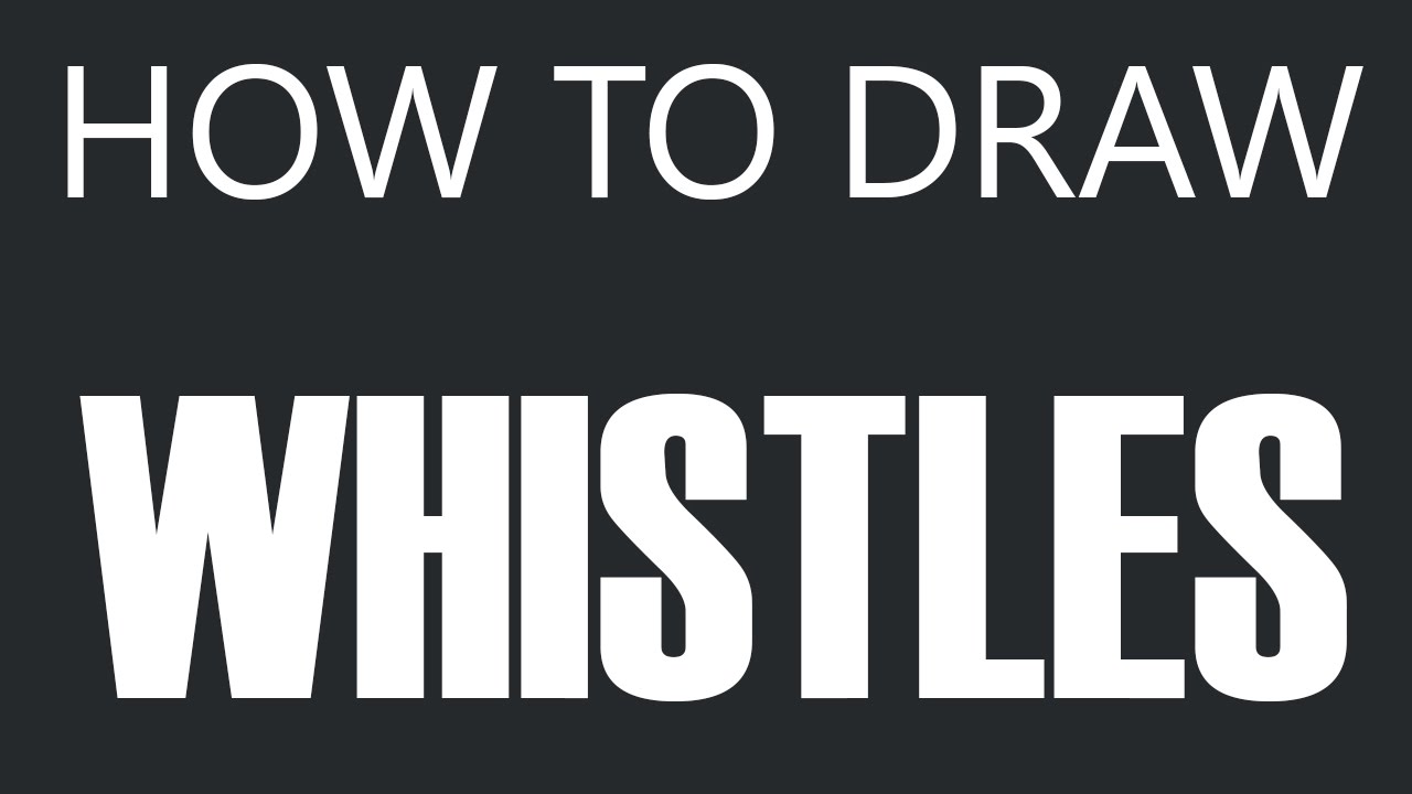 How To Draw A Whistle - Metal Whistle Drawing (Noise Whistles) - YouTube