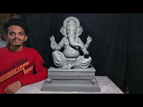 eco-friendly ganesh idol making 2022 ll how to make ganesh idol ll Anant chougule
