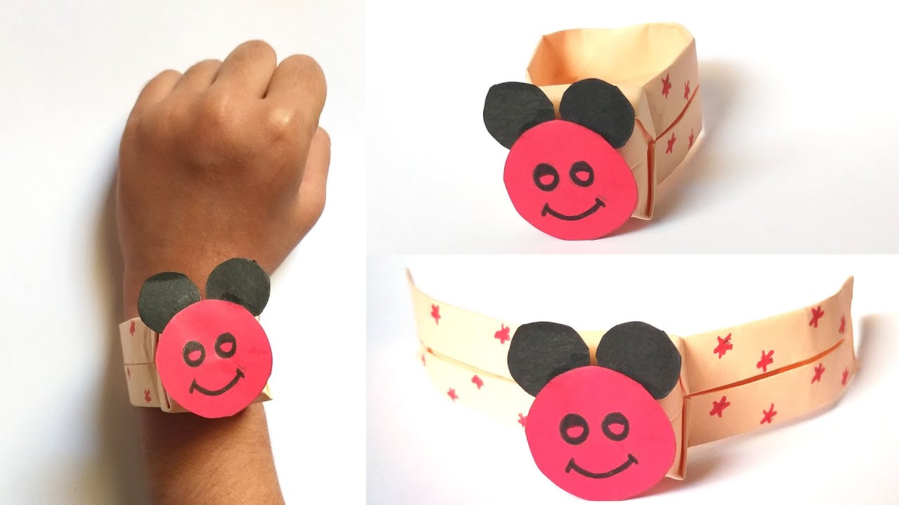 How to Make Paper Wrist Watch | Easy and Simple DIY Crafts for Kids ...