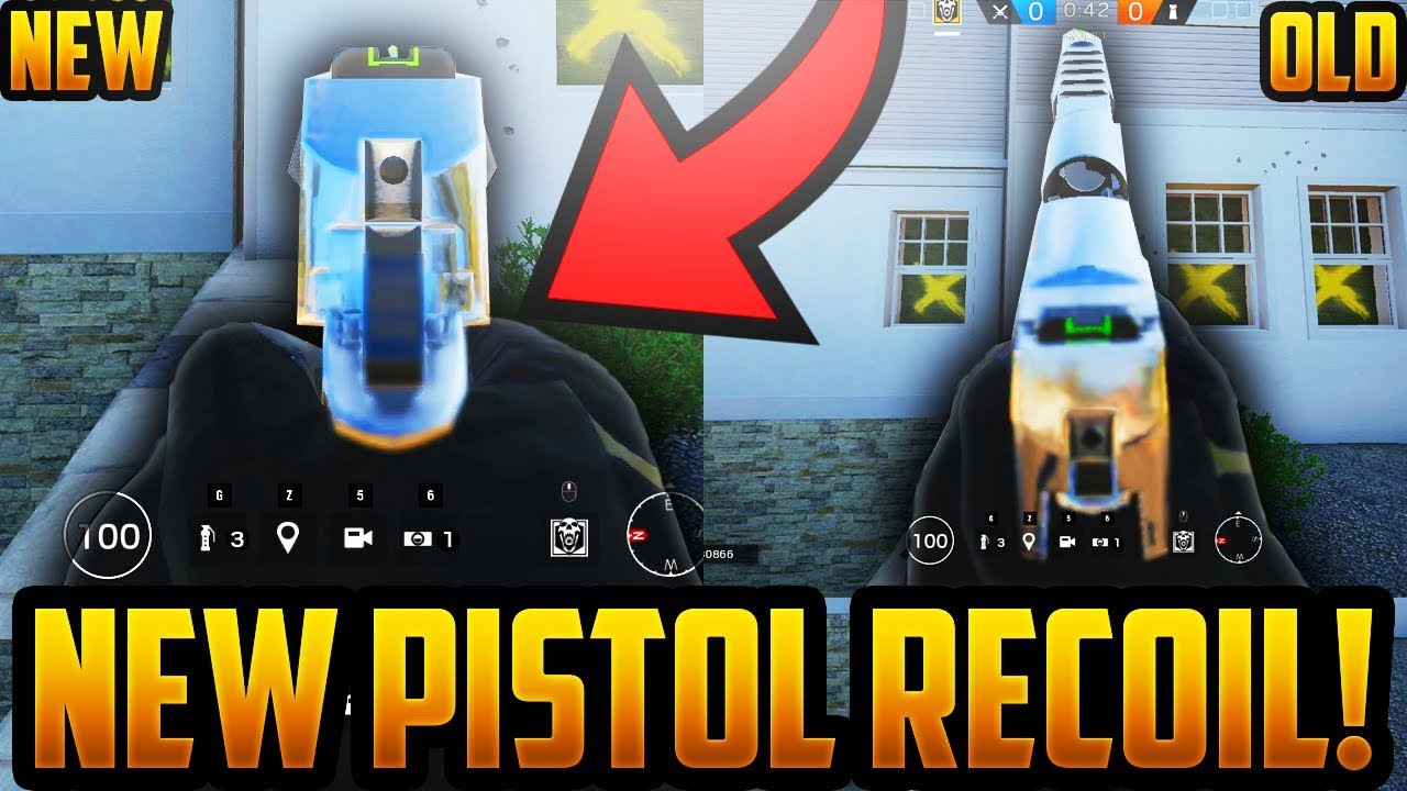 NEW PISTOL RECOIL PATTERNS & ANIMATIONS! - RAINBOW SIX SIEGE ...