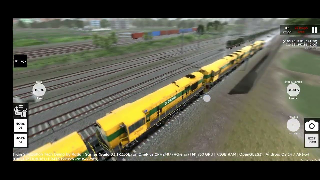 Rg train tech demo emu with 7 wds6 locomotive - YouTube