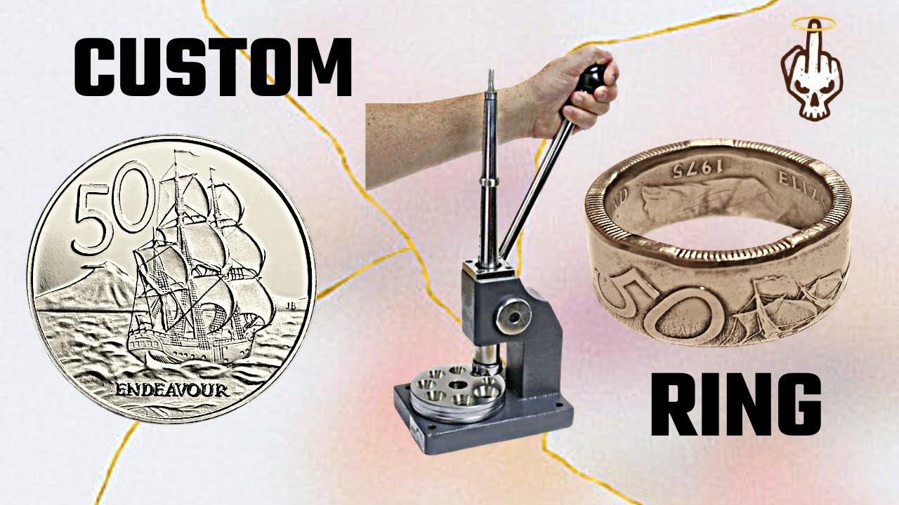Turning a New Zealand 50 Cents Coin Into a Custom Order Coin Ring ...