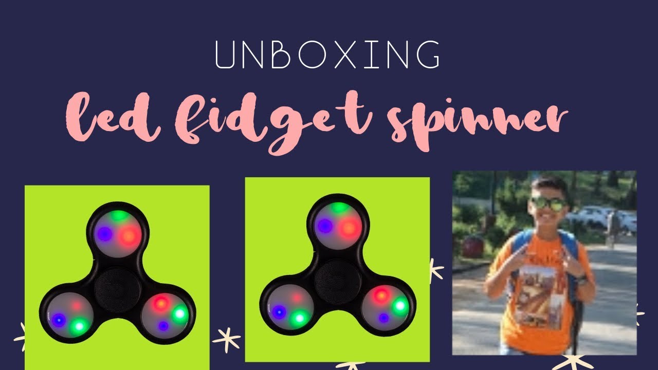 Unboxing led fitget spinner|tech hba - YouTube