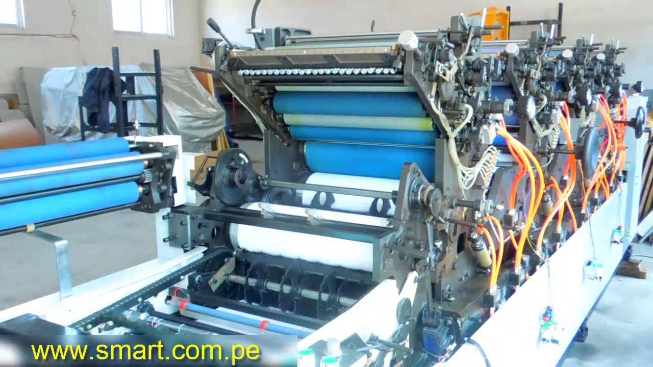 OFFSET MACHINE FOUR COLOR - YouTube
