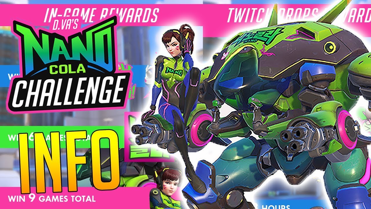 OVERWATCH: NUEVO D.VA NANO COLA CHALLENGE!!! COMO CONSEGUIR LA SKIN ...