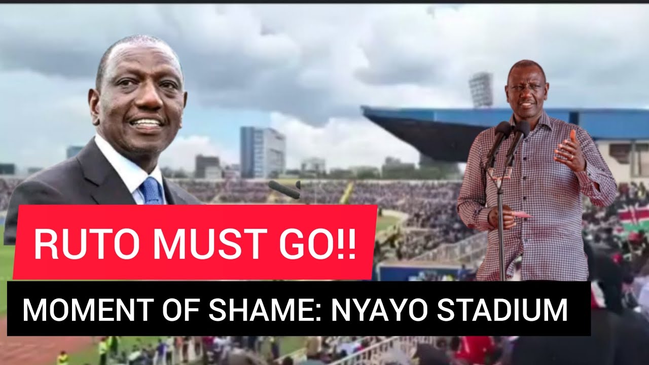 RUTO MUST GO... MOMENT OF SHAME! RUTO FINISHED! WATCH NOW NYAYO STADIUM ...