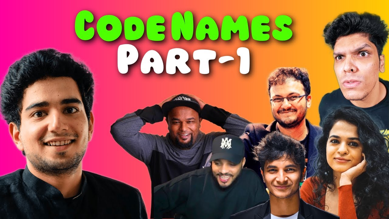 Samay Raina Plays Code Name with Vidit, Raftaar, Sagar Shah, Mythpat, Tania Sachdev Part-1 - YouTube
