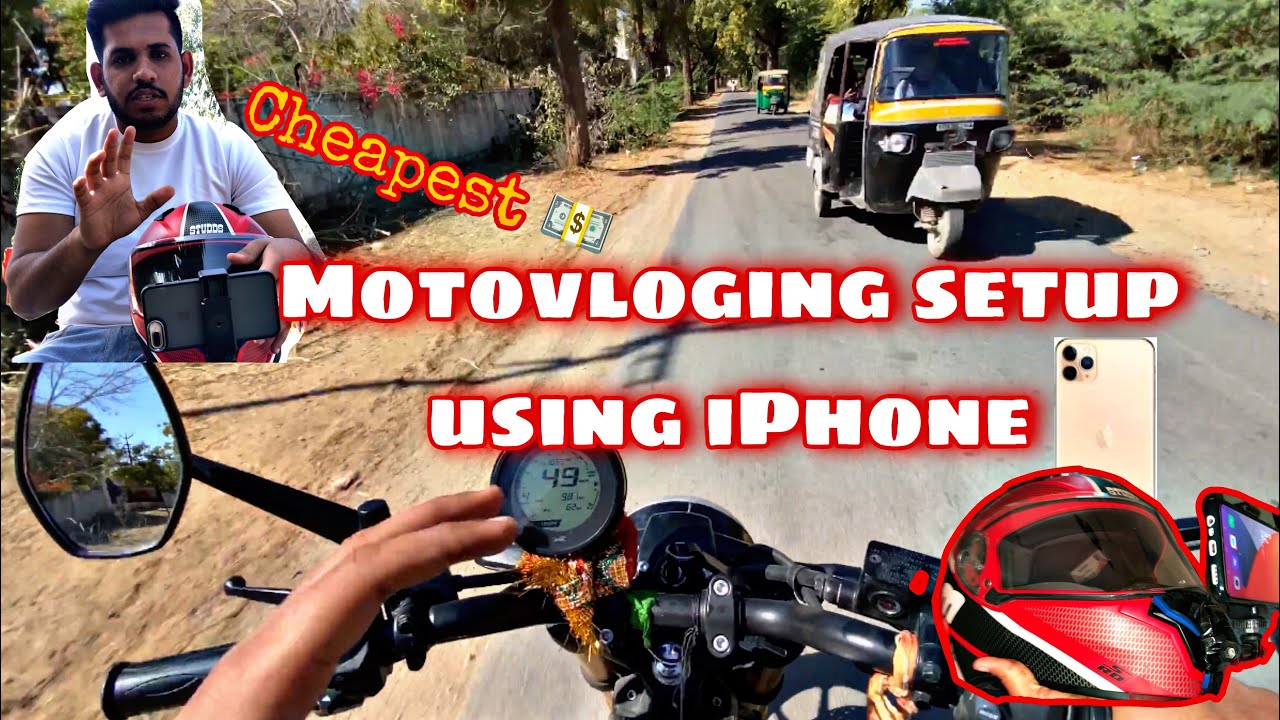 Making my first motovloging set using iPhone 8plus ,11 ,11pro || # ...