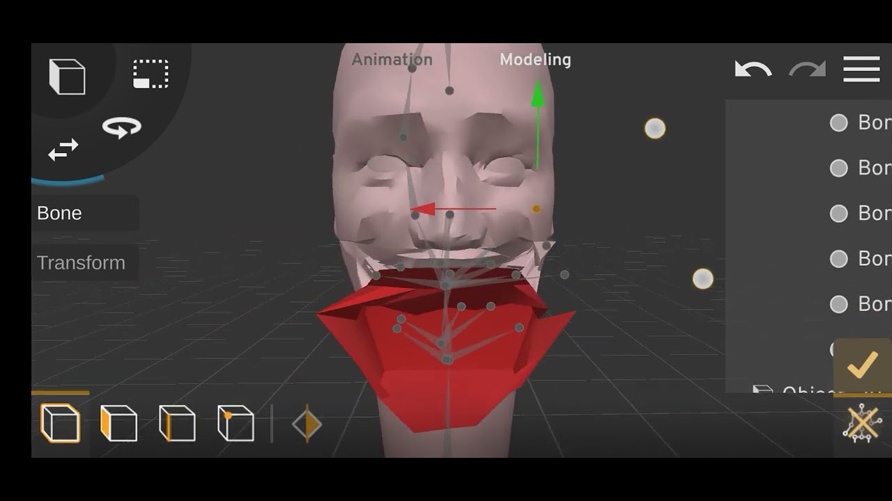 how to give rigs to the jaw and red to the mouth - YouTube