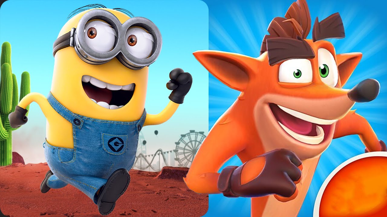 Despicable Me Minion Rush Vs Crash Mobile - YouTube