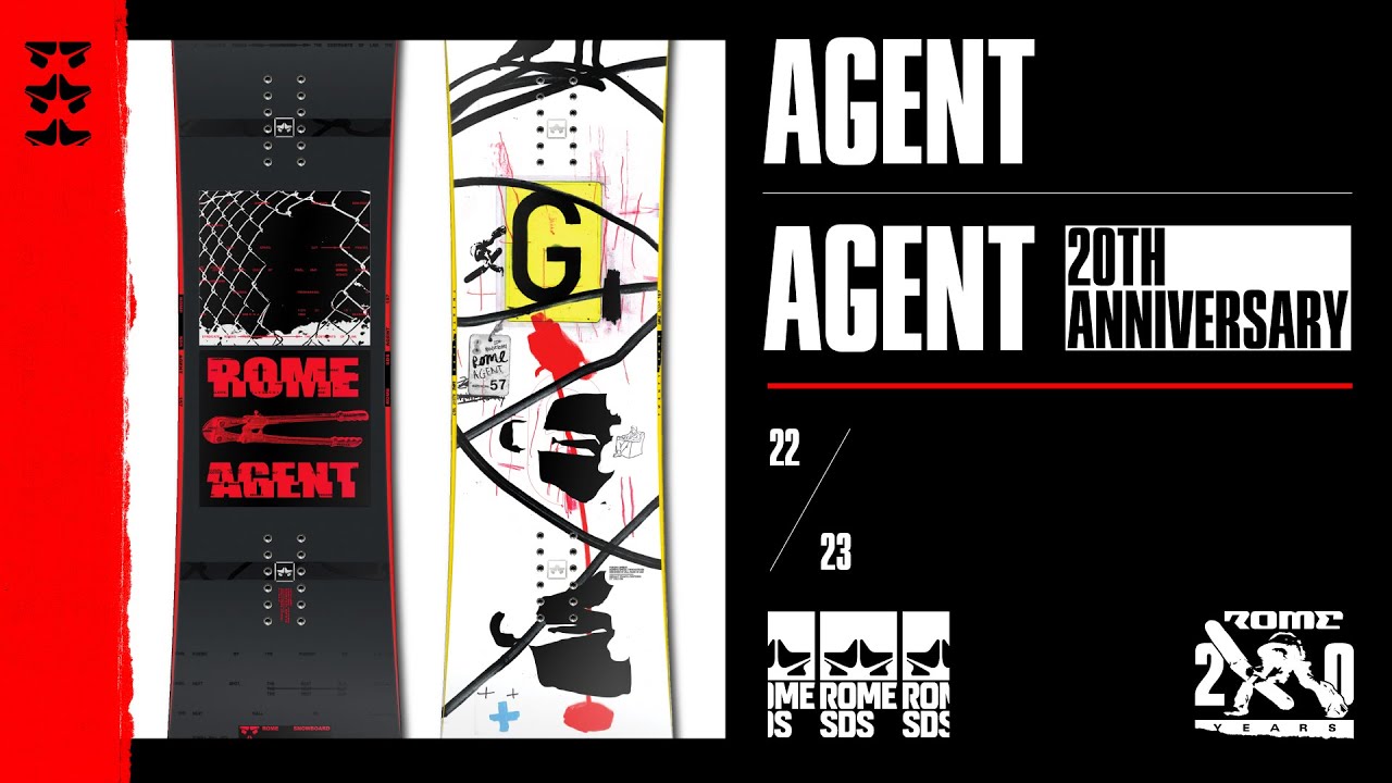 2023 Rome Agent Snowboard - YouTube