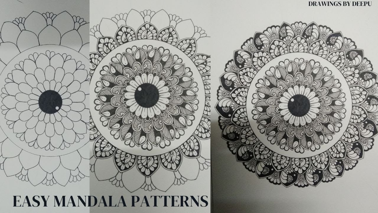 Mandala Patterns | Easy Mandala Patterns | #mandalapattern # ...