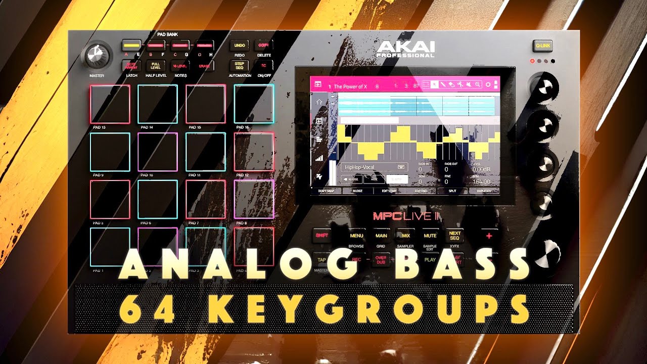 Akai MPC/FORCE Expansion: 64 Analog Bass Presets. Sound Demo - YouTube