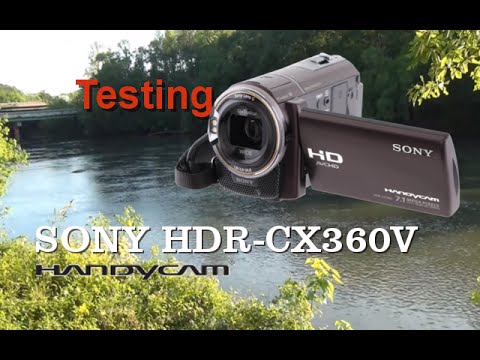 My first Vlog testing Sony's HDR-CX360V Handycam @Chattahoochee River ...