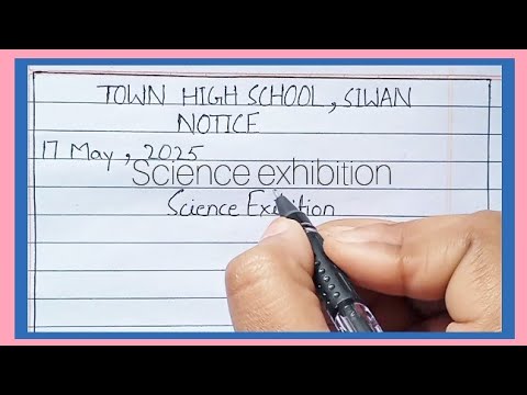 Write a notice on Science Exhibition _ notice writing on science ...