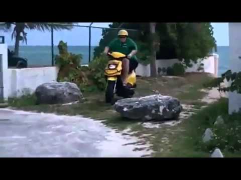 Fat Kid on Scooter [Epic Wheelie Fail] - YouTube