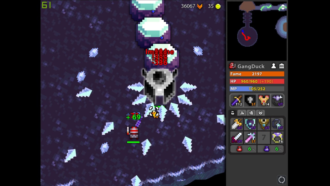 [RotMG] Solo Fungal and Crystal Cavern on Knight - YouTube