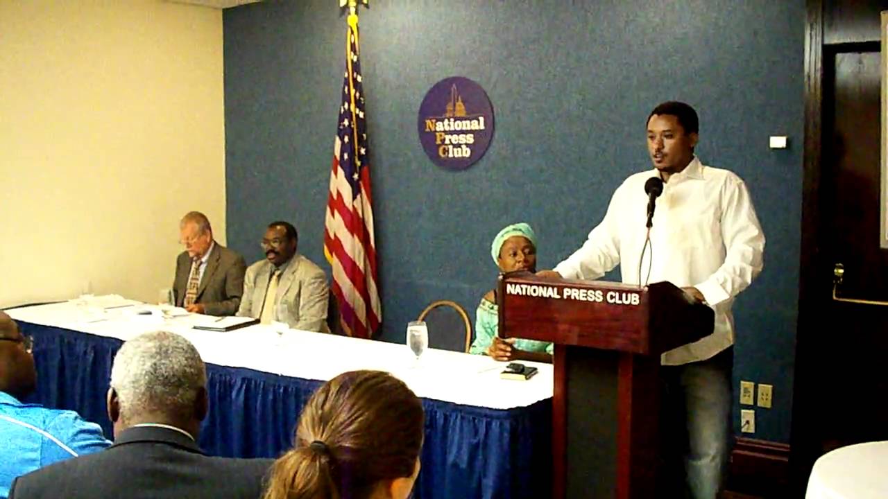 Rwandan Genocide Survivor Claude Gatebuke makes his closing remarks at ...