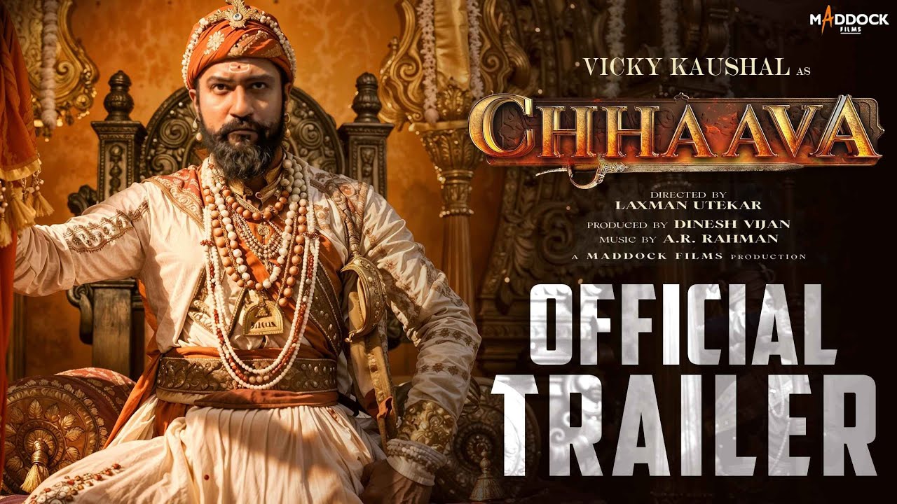 Chhava | Official Trailer |Vicky Kaushal |Rashmika Mandanna| Akshaye ...