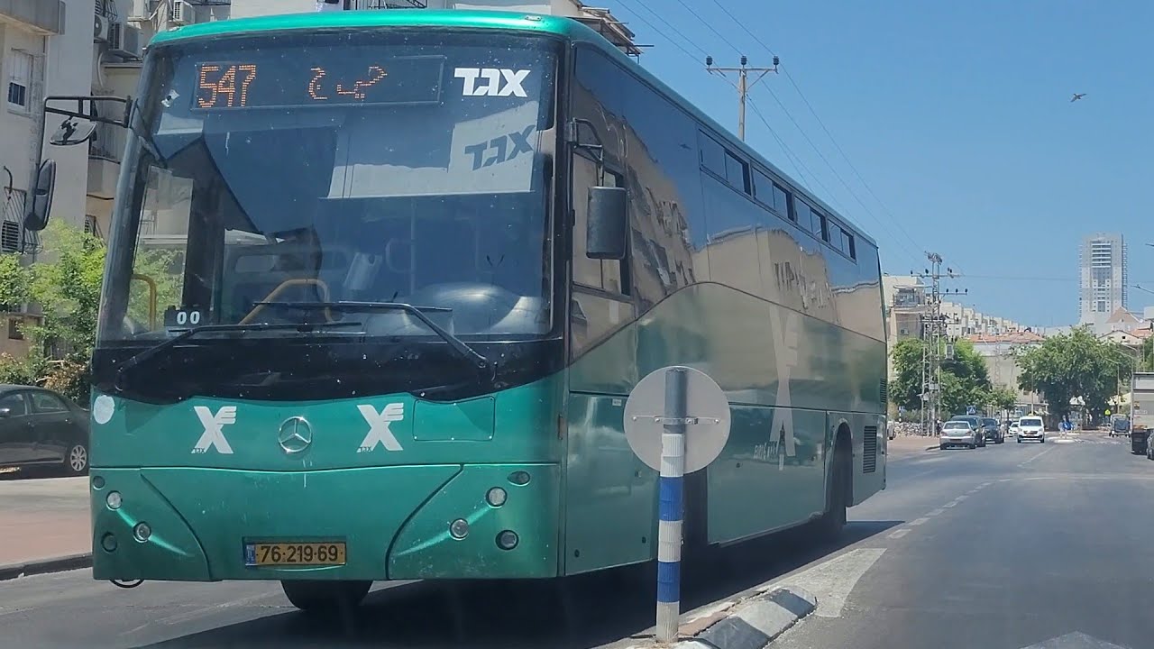Mercedes Benz Oc500 Barak 21 of Egged on Route 547 on HaRotem st. in ...