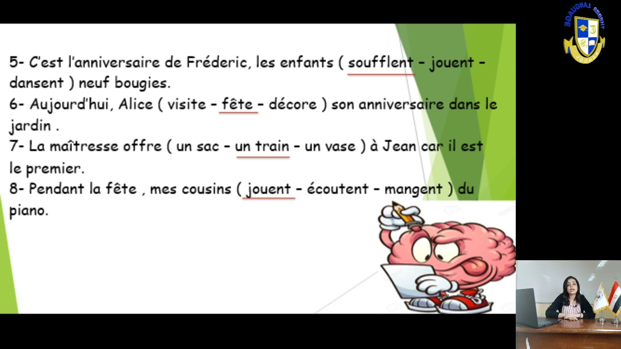 french prim 4 unite 3 conjugaison verbe apporter , offrir - YouTube
