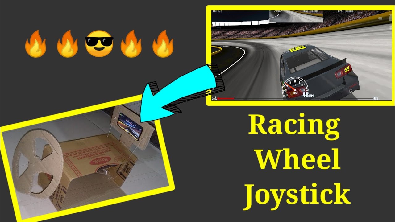 Making a cardboard Racing Wheel Joystick|| DIY|| - YouTube