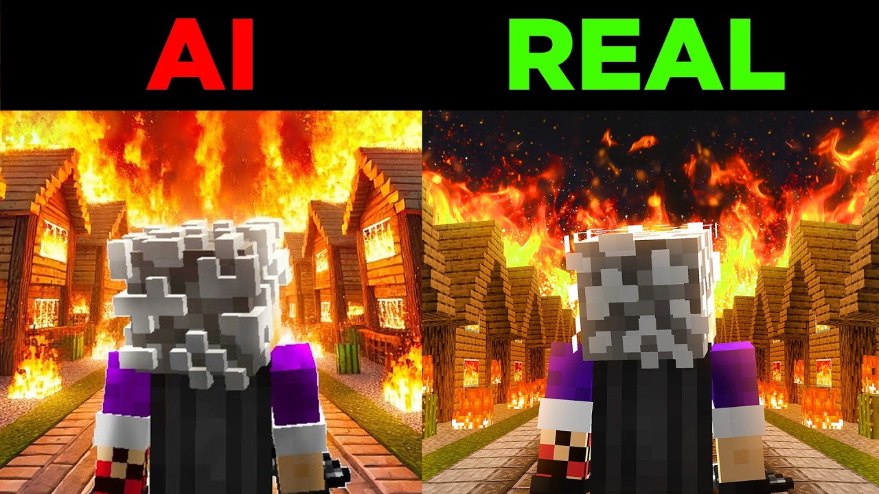 I Remade an AI Minecraft Thumbnail - YouTube