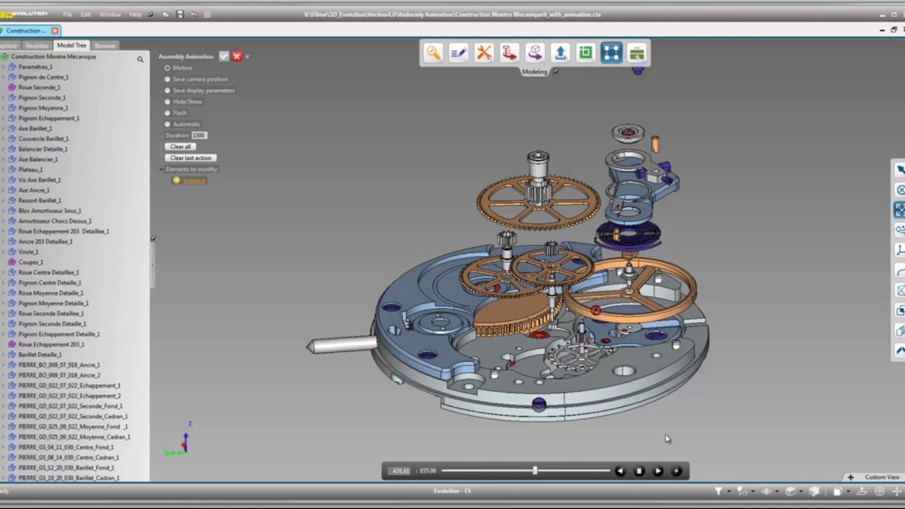 アセンブリ分解アニメーション | 3D_Analyzer & Evolution - YouTube