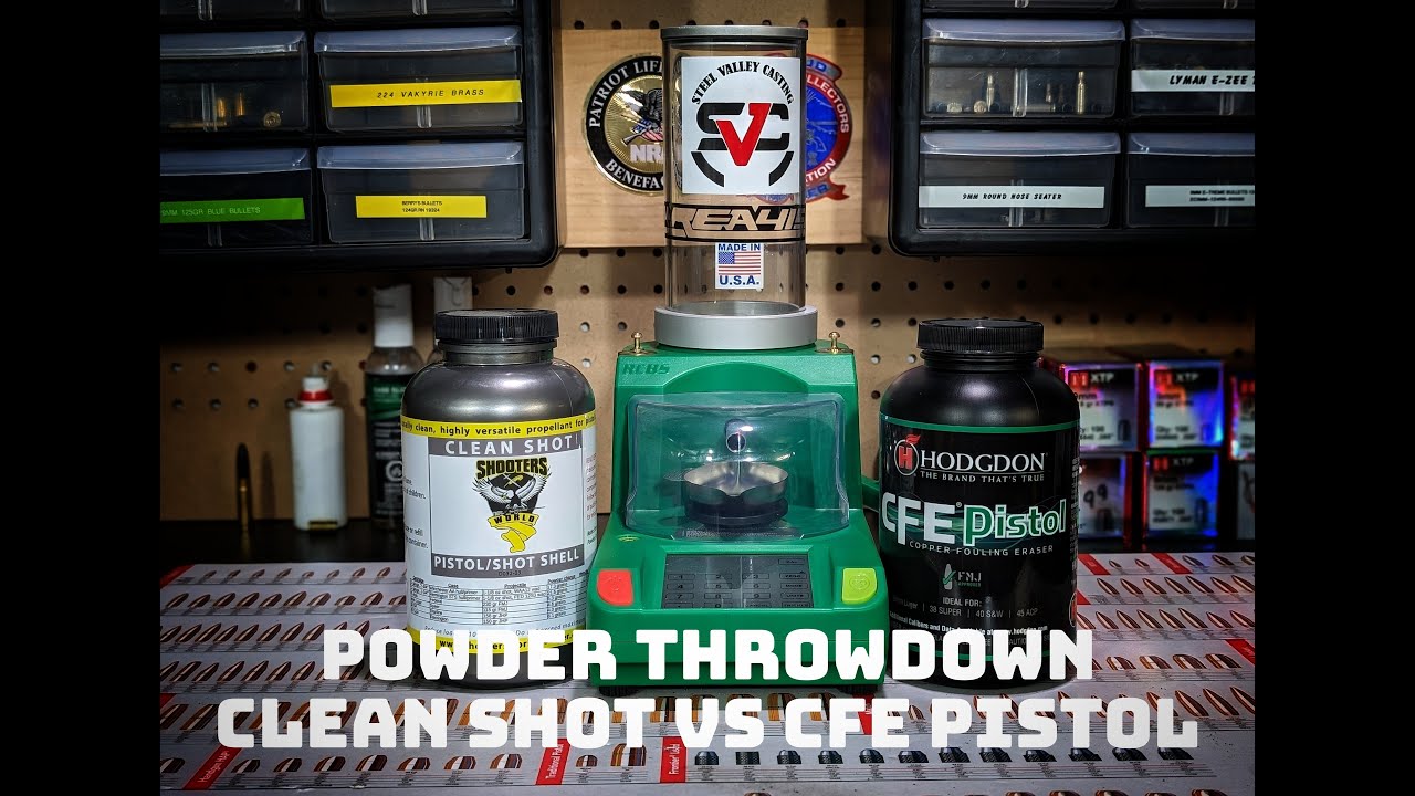 Powder Throwdown - Clean Shot Vs CFE Pistol Pt 2 - YouTube