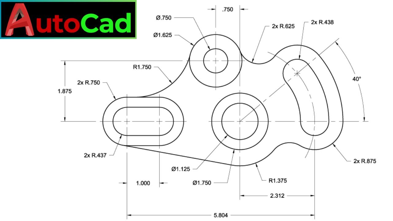 auocad 2d | autocad 2d tutorial | autocad 2d design | autocad 2d ...