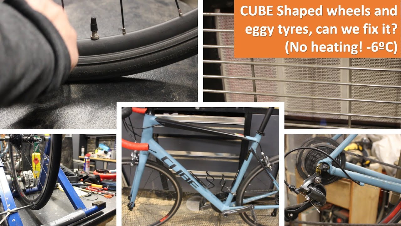Cube shaped Wheels and an eggy tyre Can we fix it? (No Heating) - YouTube
