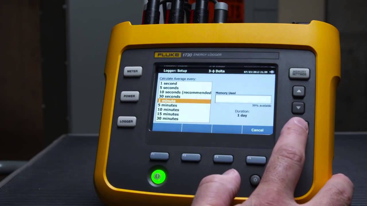 Energy Logging with the Fluke 1730 Energy Logger - YouTube