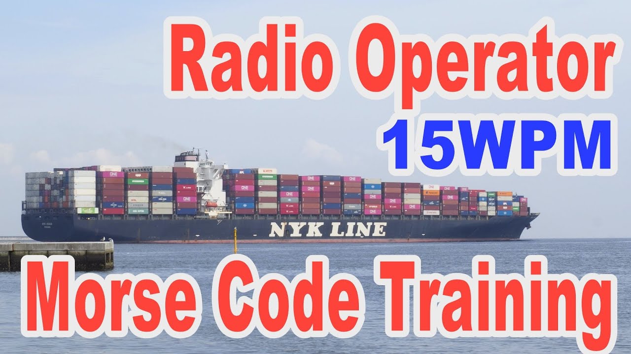 【Radio operator morse practice】This is a Morse code practice video ...