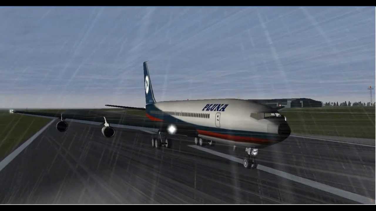 Boeing 707-3J9C Landing Liverpool flightgear - YouTube