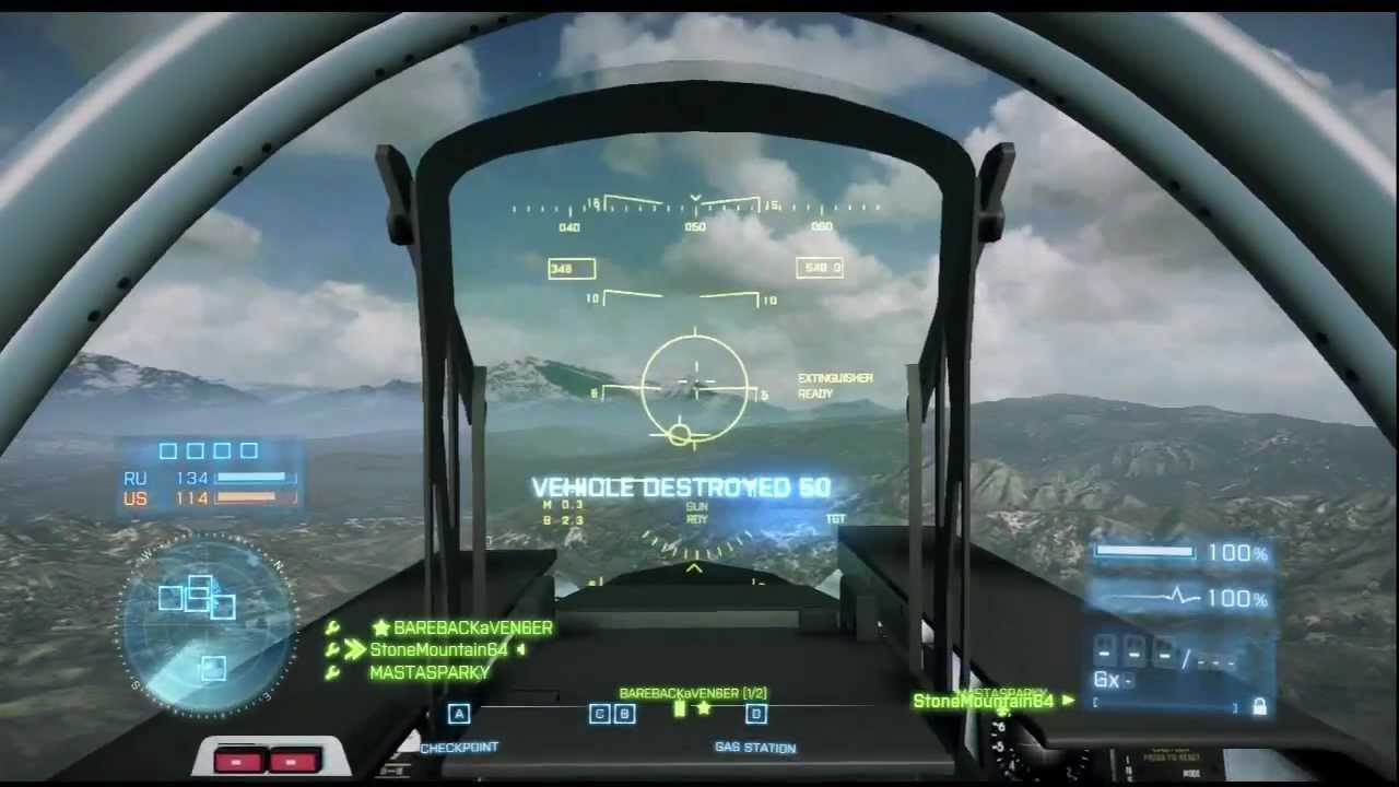 BF3 Console JET Pilot Lessons [3] (Best Turning Speed / Look Around in ...