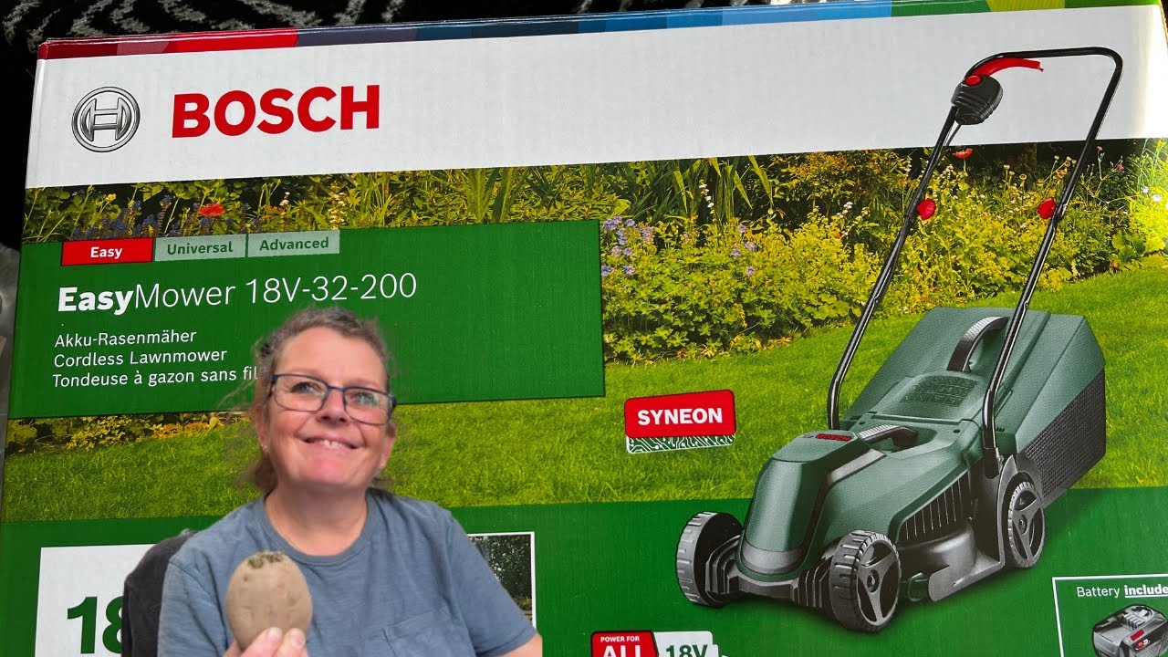 Day 11: Unboxing My 60th Birthday Bosch Mower + Planting Wilja Potatoes ...