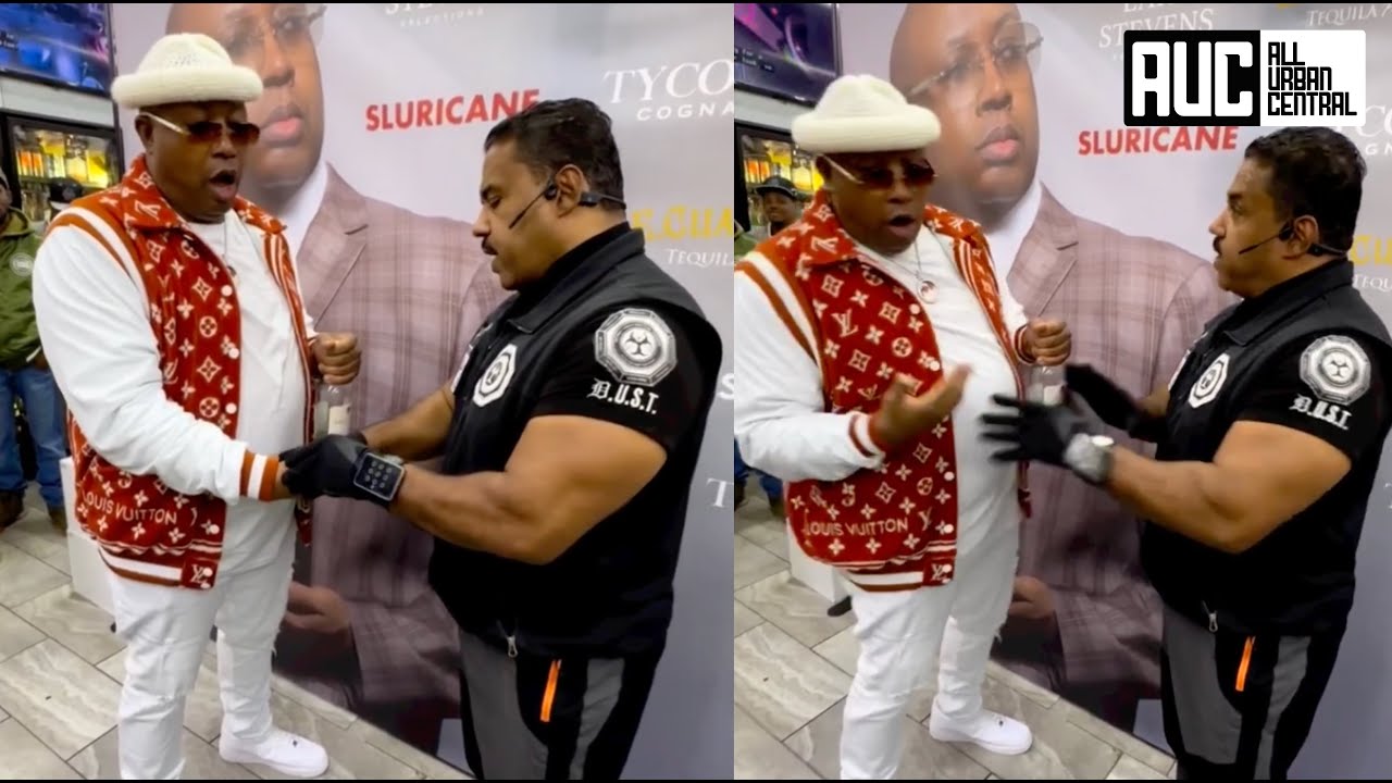 E-40 Almost Gets Finger Broke By Detroit Dust Bodyguard - YouTube