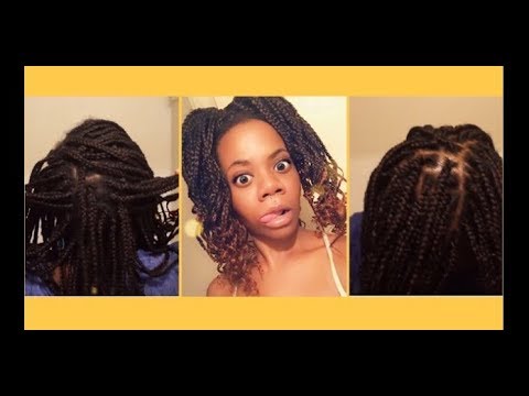 PROTECTIVE STYLES| Lazy VLOGMAS Box Braid Touch Up w/ Retwist not take ...