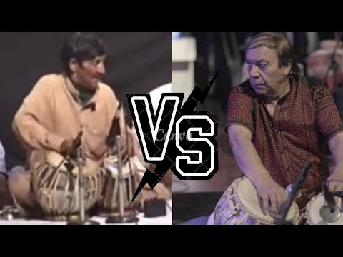 Ustad Tafu khan V/S Ustad bhole khan playing a tabla perform ( na dhen ...