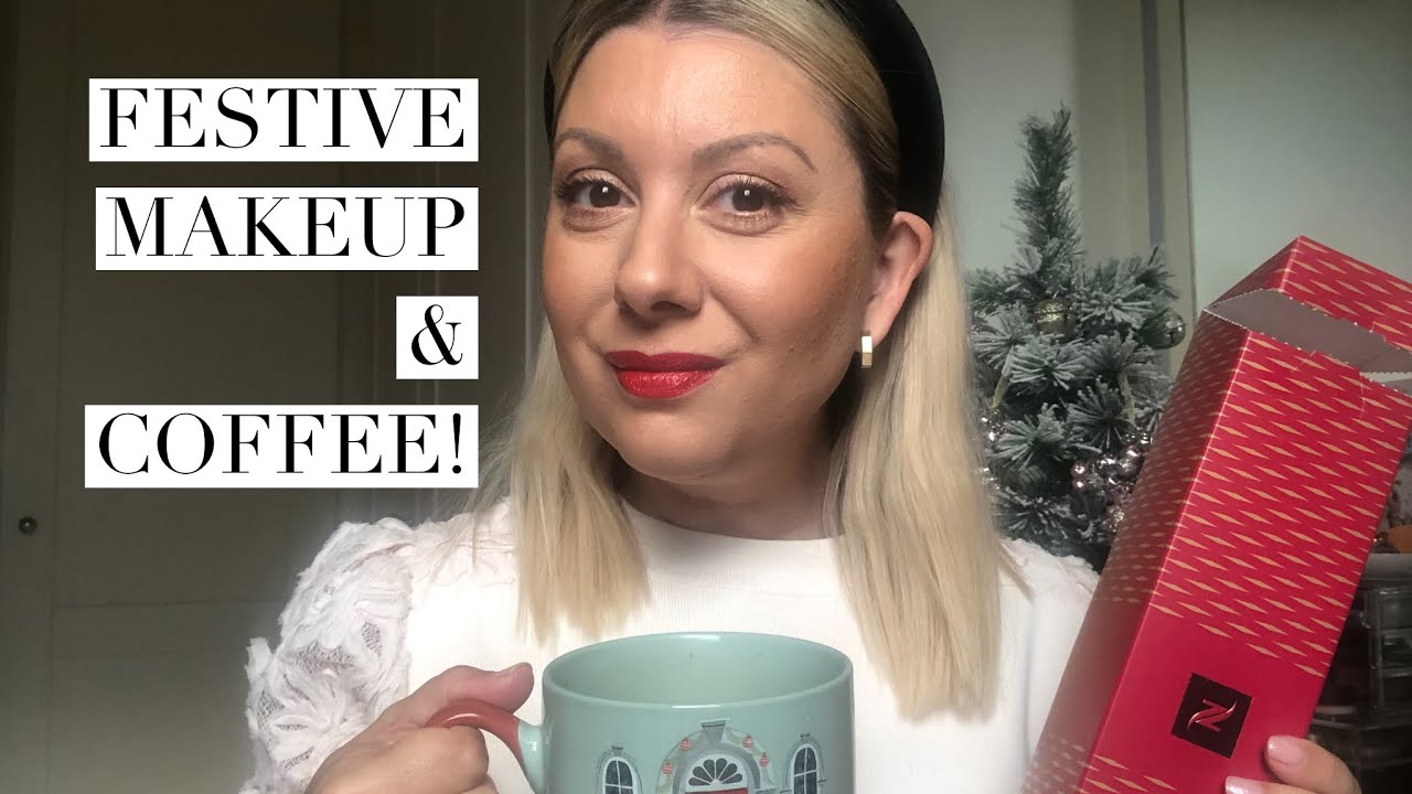 Festive Makeup & Coffee - YouTube