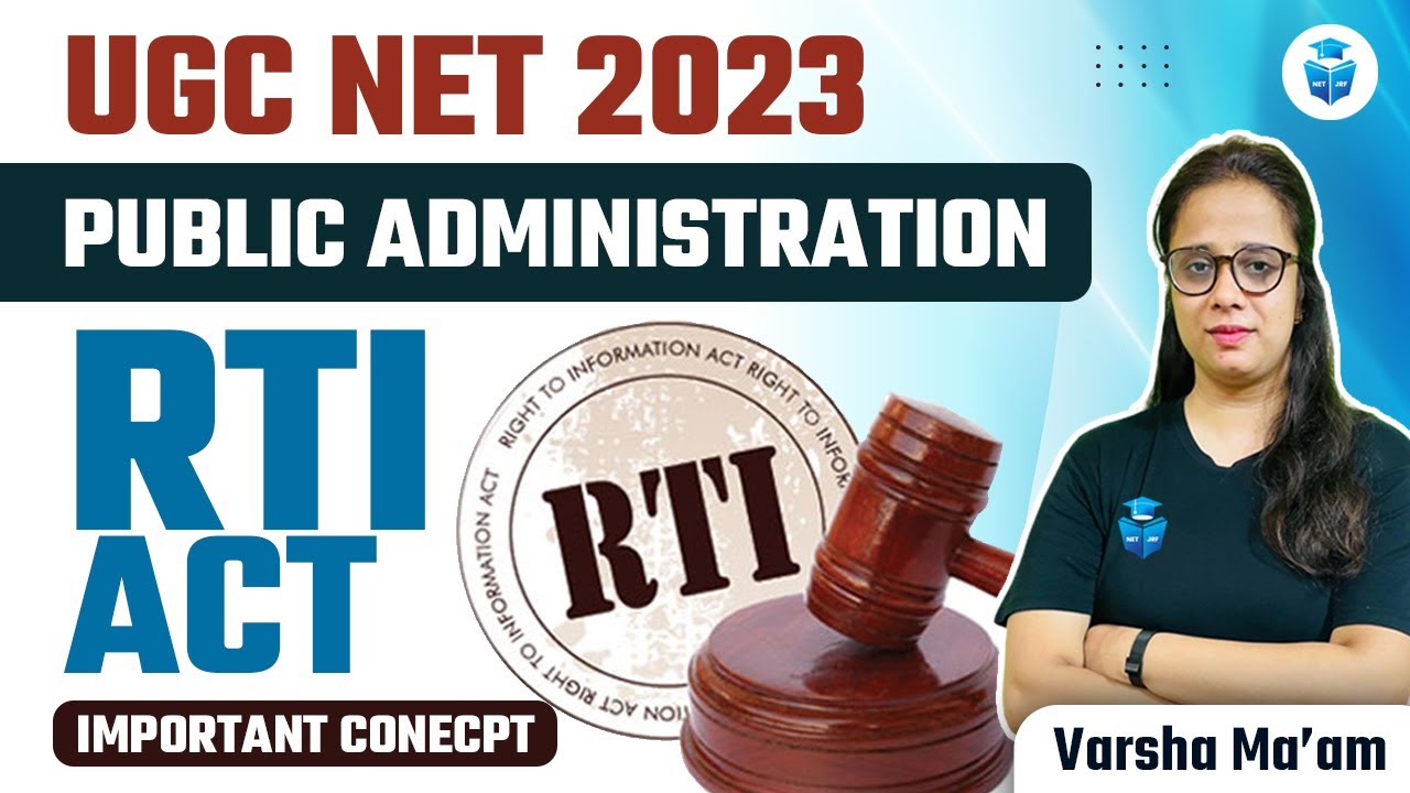 Important Concept of Right to Information Act | RTI Act 2005 | UGC NET ...
