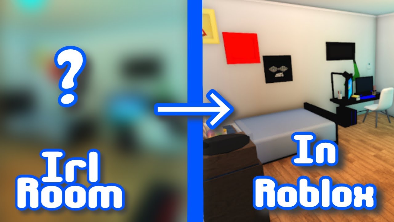 I Built My Irl Room In Roblox Bloxburg! - YouTube